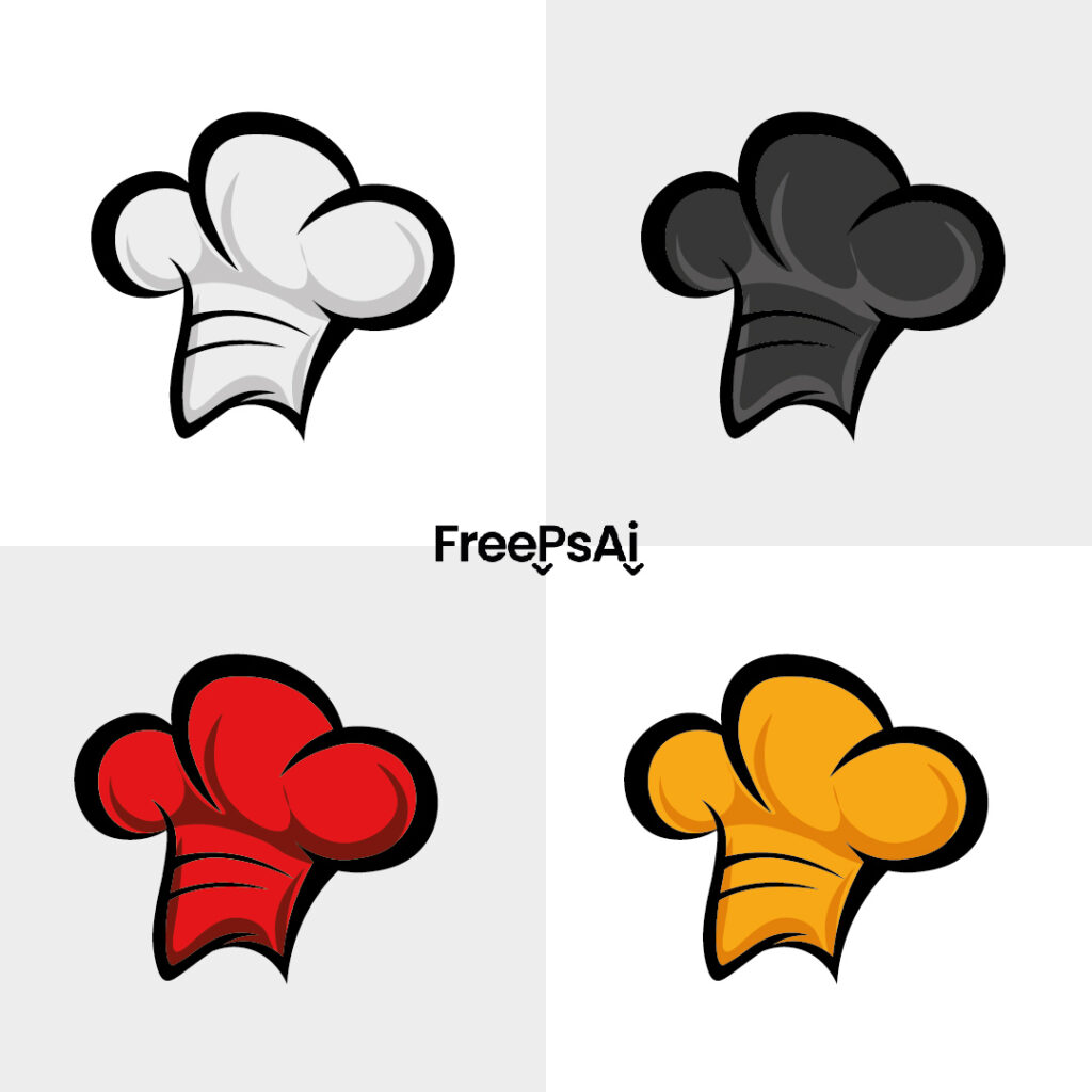 Gorro de Cocinero, Chef Vector - FreePsAi