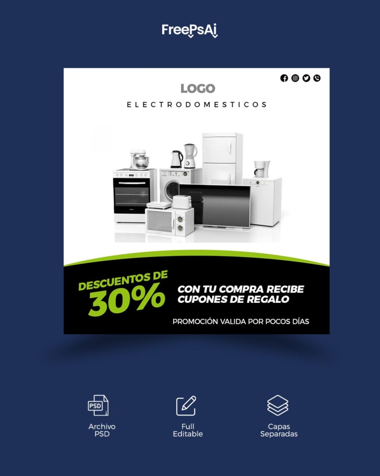 Plantilla Flyer Pollo Frito (Chicken) para Redes Sociales PSD Editable ...